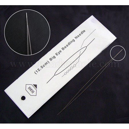 Stainless Steel Big Eye Beading Needles, Seed Bead Needle 10 cm ...